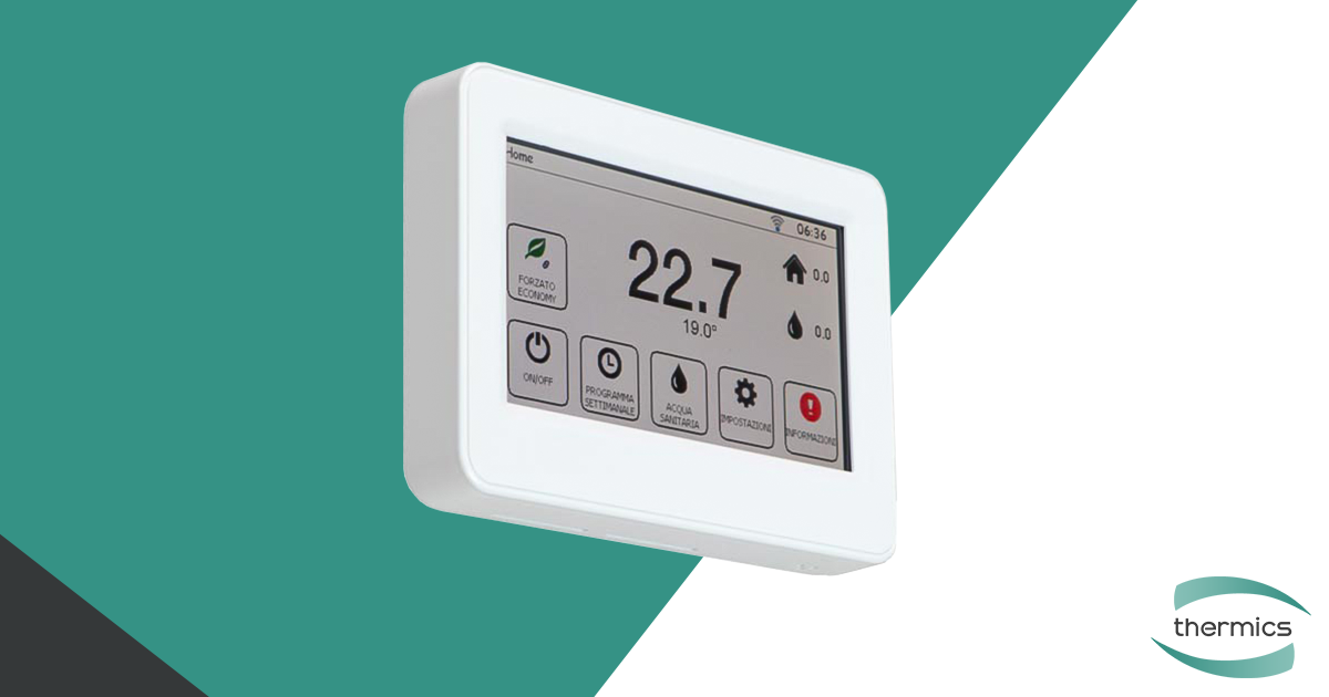 Display touch screen con modem Wi-Fi e sensore di temperatura e umidità ...